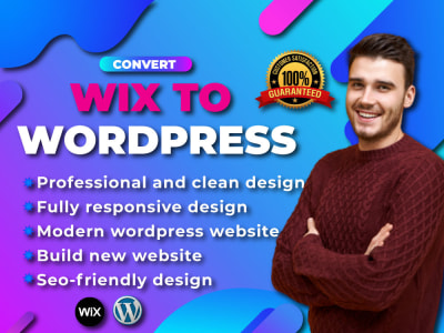 High Converting Wix To WordPress Wix To Elementor WordPress Website | Upwork