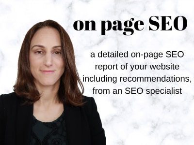 A detailed on-page SEO report of your website including recommendations ...
