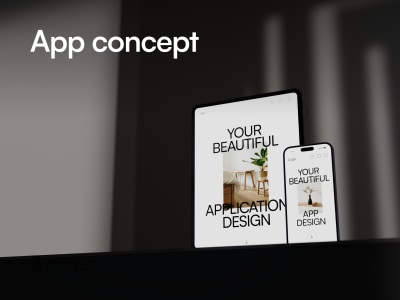 A custom Mobile App Concept Design to outline main user flow & look ...