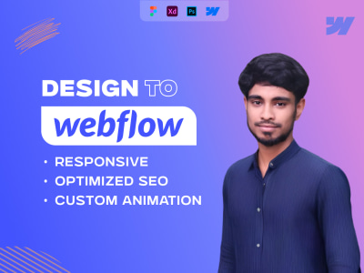 Figma to webflow, xd to webflow and a responsive webflow website | Upwork