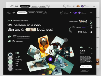 Stunning animated webflow website design | Upwork
