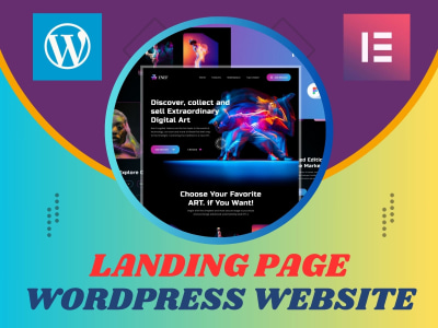 Responsive WordPress landing page design with Elementor | Upwork