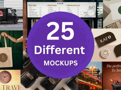A 3D Realistic Mockups any products in 25 different style | Upwork