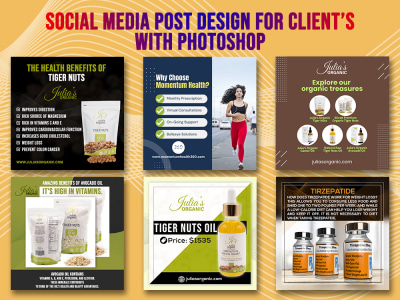 Creative post designs for Facebook|Twitter|Instagram|LinkedIn | Upwork