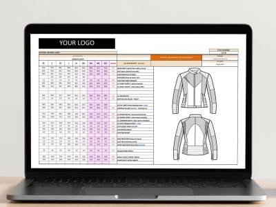 A PROFESSIONAL GARMENT GRADING SHEET | Upwork