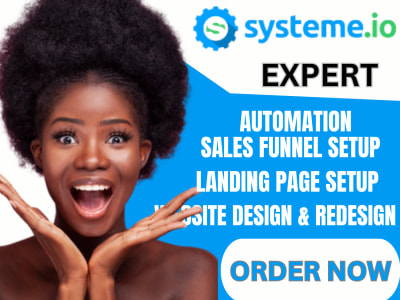 Systeme.io sales funnel systeme.io landing page systeme.io website | Upwork