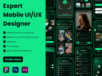 Modern & userfriendly mobile app UI/UX design | Upwork
