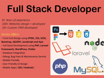 PHP, Laravel, WordPress website and CRM development | Upwork