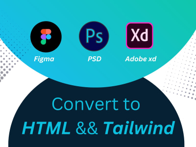 Figma/PSD/XD design converted to a responsive website using Tailwind ...