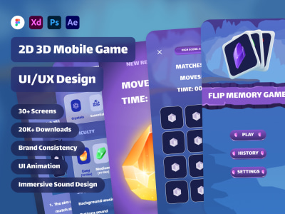 A Professional 2d and 3d mobile game UI UX design | Game art | Upwork