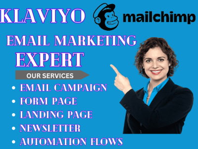 Setup Shopify Klaviyo Mailchimp email marketing campaign automation flows | Upwork