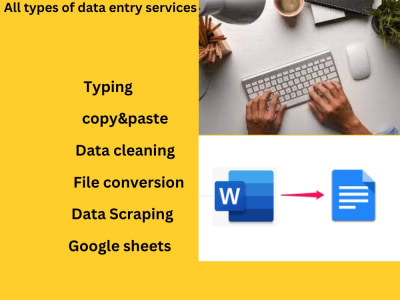 Data entry, typing, copy paste services | Upwork