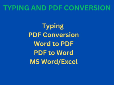 PDF conversion and retyping job. | Upwork