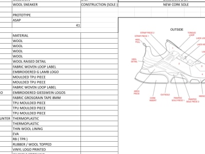 A full tech pack for your shoe - industry standard | Upwork