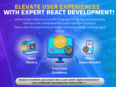 React JS | React Developer | Front End Developer | React JS | Redux | Upwork
