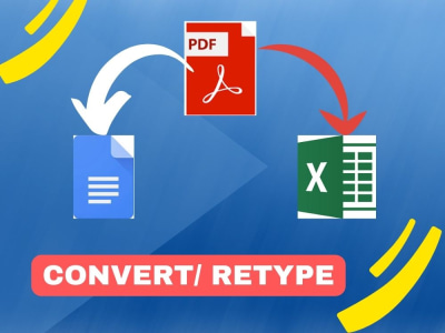 Pdf/ image/ screenshot files converted into Word/ Excel and fillable pdf. | Upwork