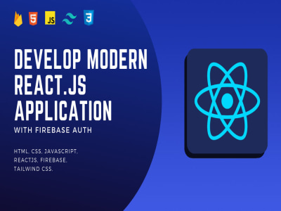 Modern web app using React.js, Tailwind & Firebase Auth | Upwork