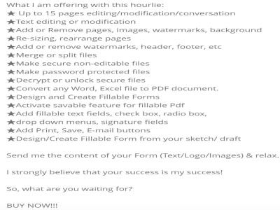 All PDF files related conversion, editing solutions | Upwork