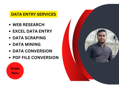 Data Entry, Web research, PDF File Conversion, | Upwork