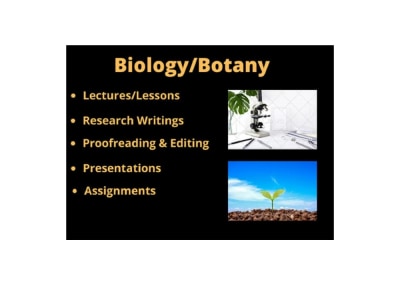 Biology botany online classes and research data collection-related ...