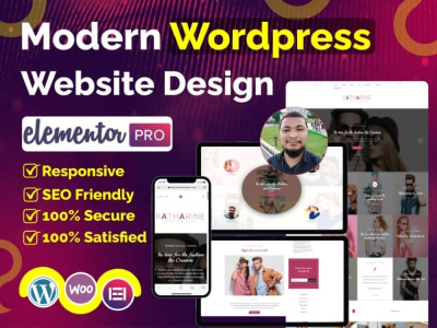 Modern wordpress website design with elementor pro | Upwork