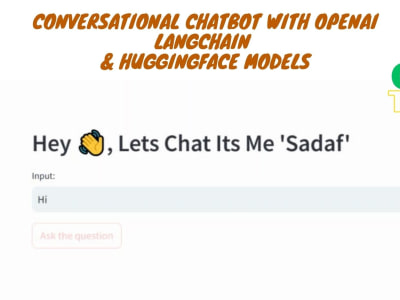 A chatbot with OpenAI LLM Langchain and Huggingface models | Upwork