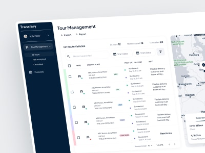 A Custom Logistics Web Platform with Responsive UI/UX Design | Driver ...