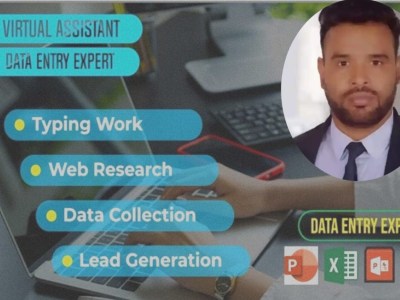 I will be your virtual assistant for Excel Data entry, Lead generation | Upwork