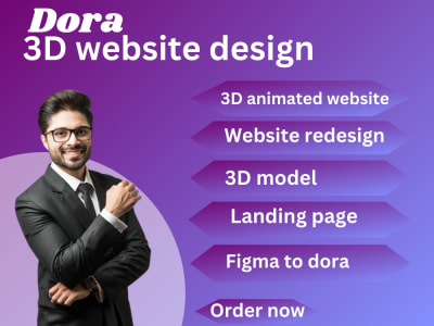 Dora website design 3D animated website figma to dora Dora run dora ...