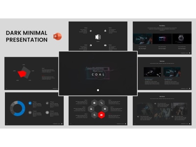 A professional dark ppt presentation, PowerPoint template and Google ...
