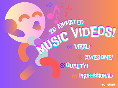 Make you a pro 2d animated music video | Upwork