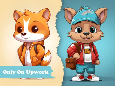Design custom cartoon character for mascot and logo | Upwork