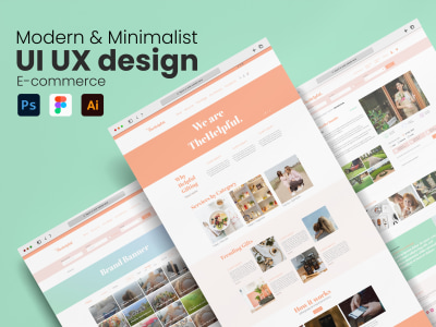 A UI UX Expert -Minimalist- Landing Page Design - website re-design ...