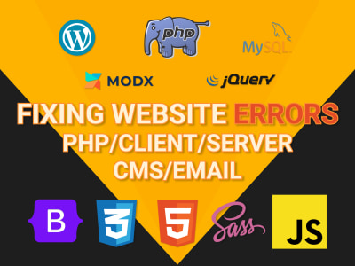 Fixing website errors: PHP, JS, CMS, API | Upwork