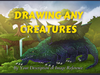 Creature anime art monster illustration | Upwork