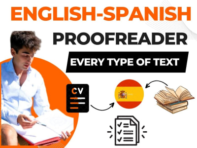 A proofreading and edition of your English/Spanish Text | Upwork
