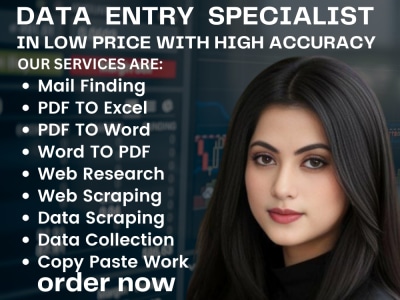 Professional & Quick Data Entry Services in Low Price with 100% Accuracy | Upwork