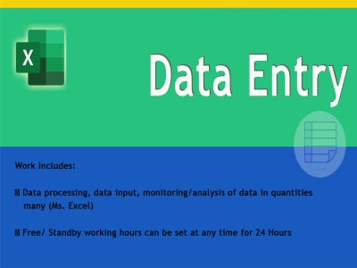 Data Entry (MS. Excel) - Standby/ Only 24 Hours | Upwork