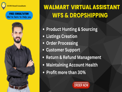 An Expert Walmart Virtual Assistant & Create Listings, Manage Whole ...