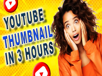 Design 3 YouTube thumbnails in a few hours | Upwork