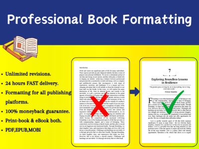 Book formatting and layout design for print and ebook | Upwork