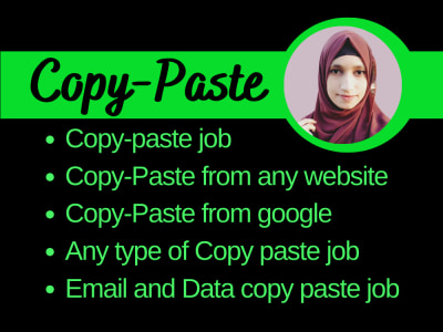 All types of copy paste data entry service | Upwork