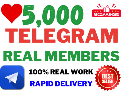 5000 original Telegram members for your channel or group | Upwork