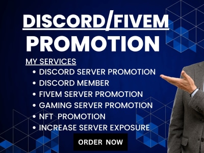 A discord server promotion , fivem server promotion | Upwork