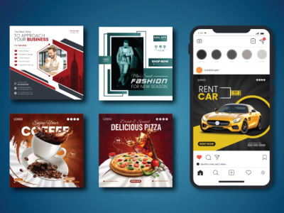 A unique eye-catching Social Media Post, Banner design | Upwork