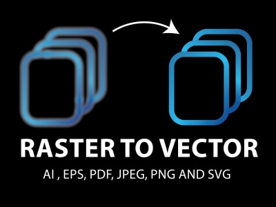 Raster logo into full high resolution vector formats | Upwork