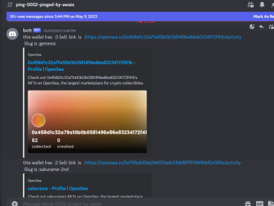 OpenSea NFTs with this Discord Bot | Upwork