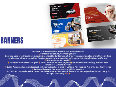 An eye catching banner ad design for your website | Upwork