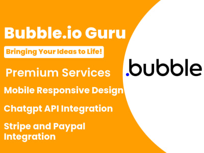 Bubble.io web applications with AI, Chatgpt OpenAI integration | Upwork