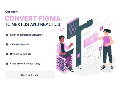 Website in reactjs or Next.js from Figma | Upwork